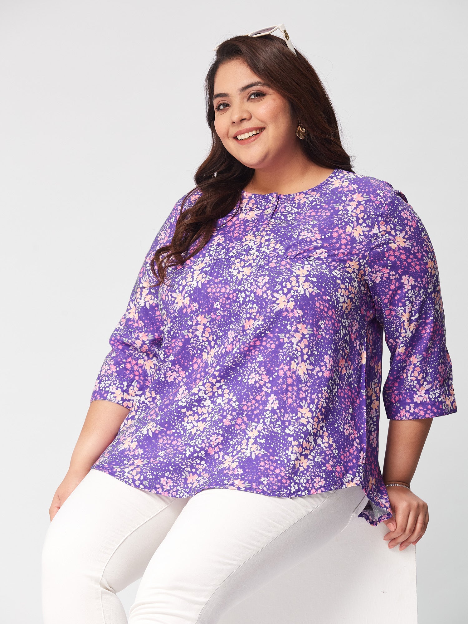 Get Plus Size Plus Size DitsyTops: Where Fashion Flourishes with Delicate Floral Ele for WOMEN ...