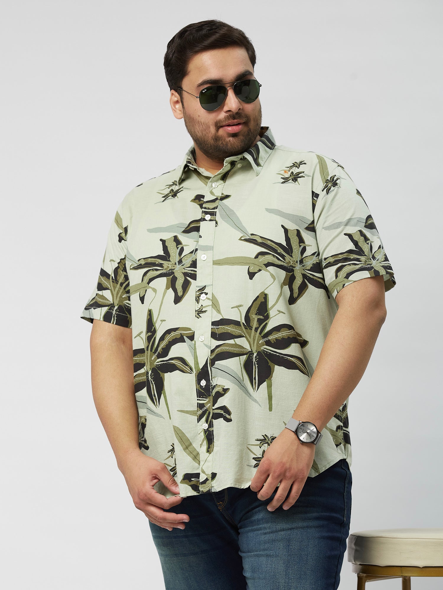 Get Plus Size Plus Size Men Holiday Printed Full Sleeve Shirts | XL-7XL ...
