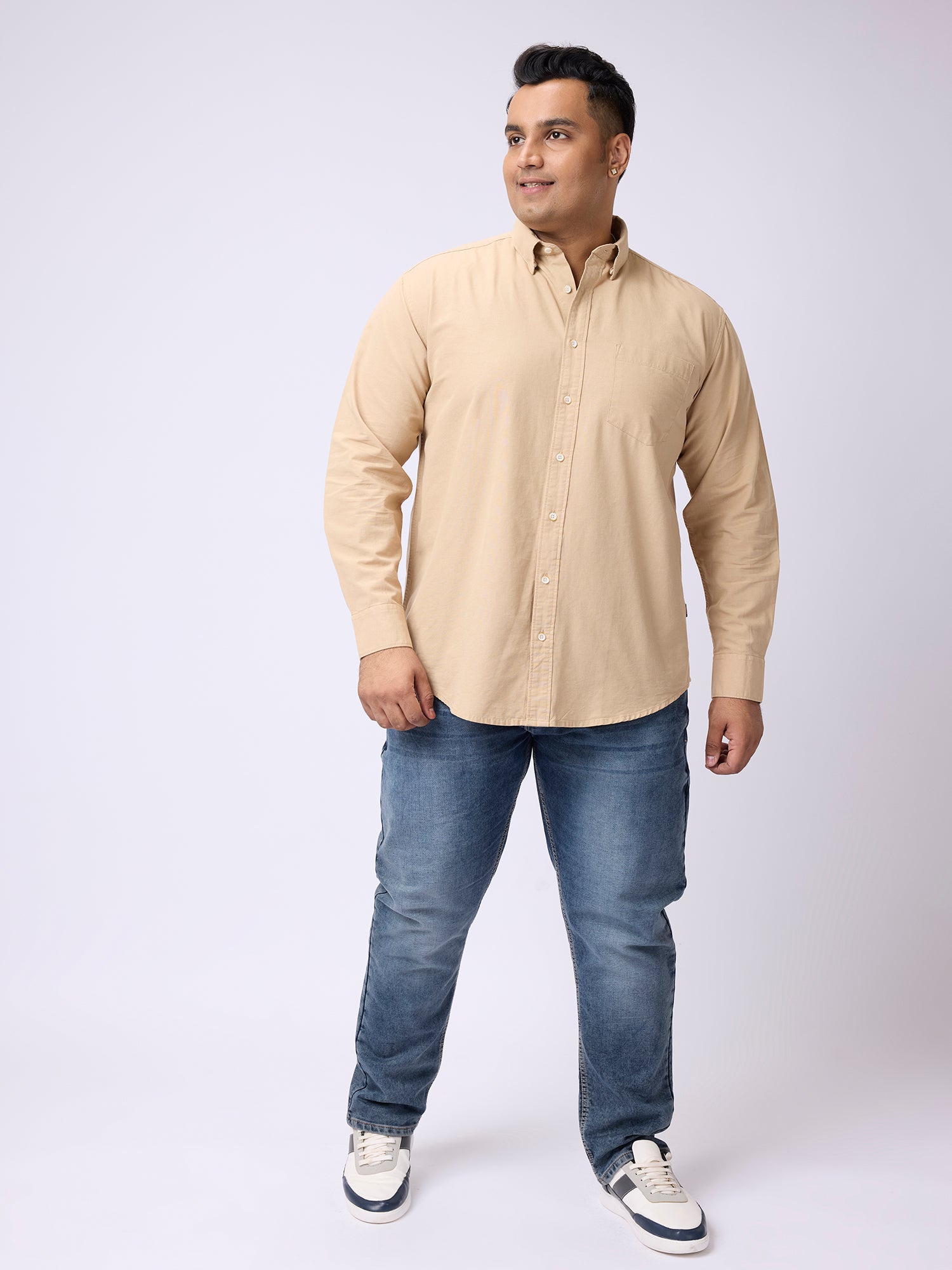 Get Plus Size Plus Size BREZZY SOLID FULL SLEEVE SHIRT | XL-7XL for MEN ...